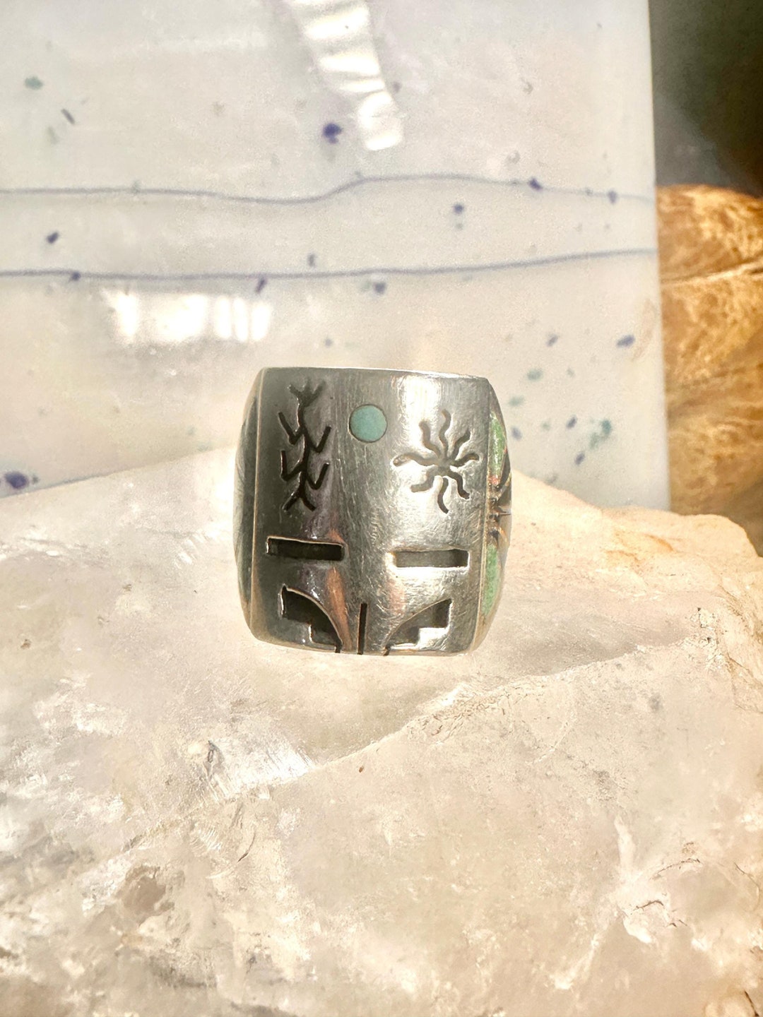 Fernando Benally Ring Size 8.25 Navajo Sterling Silver Women Men - Etsy