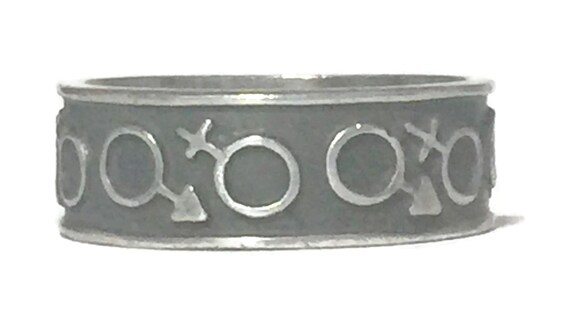 Vintage Female Symbol Ring Size 9 Female Symbol Band … - Gem