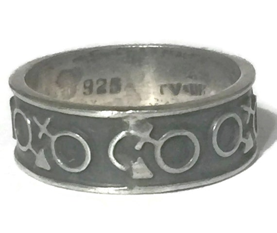 Vintage Female Symbol Ring Size 9 Female Symbol Band … - Gem