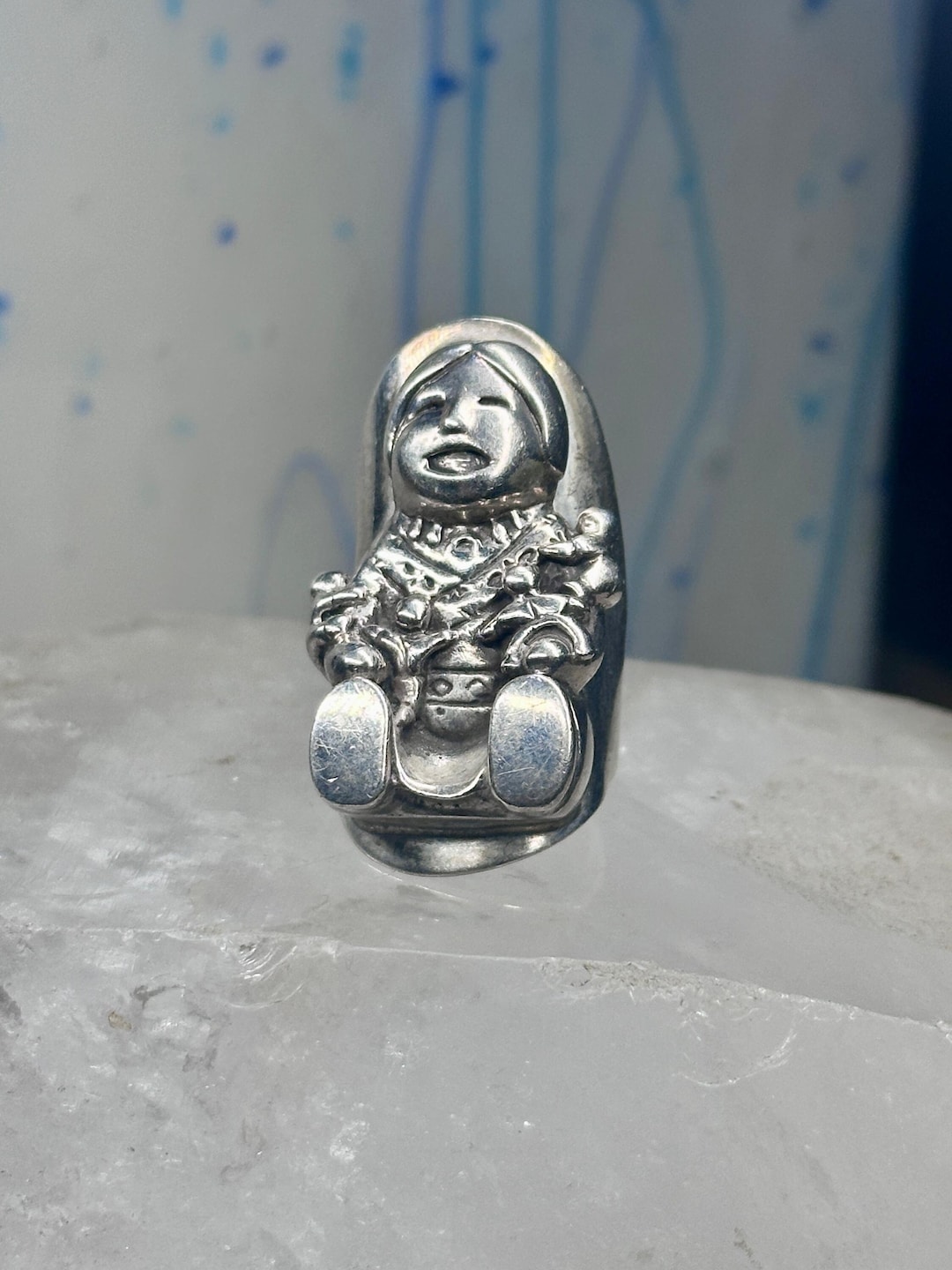 Storyteller Ring Carol Felley Band Size 4.50 Sterling Silver Women - Etsy