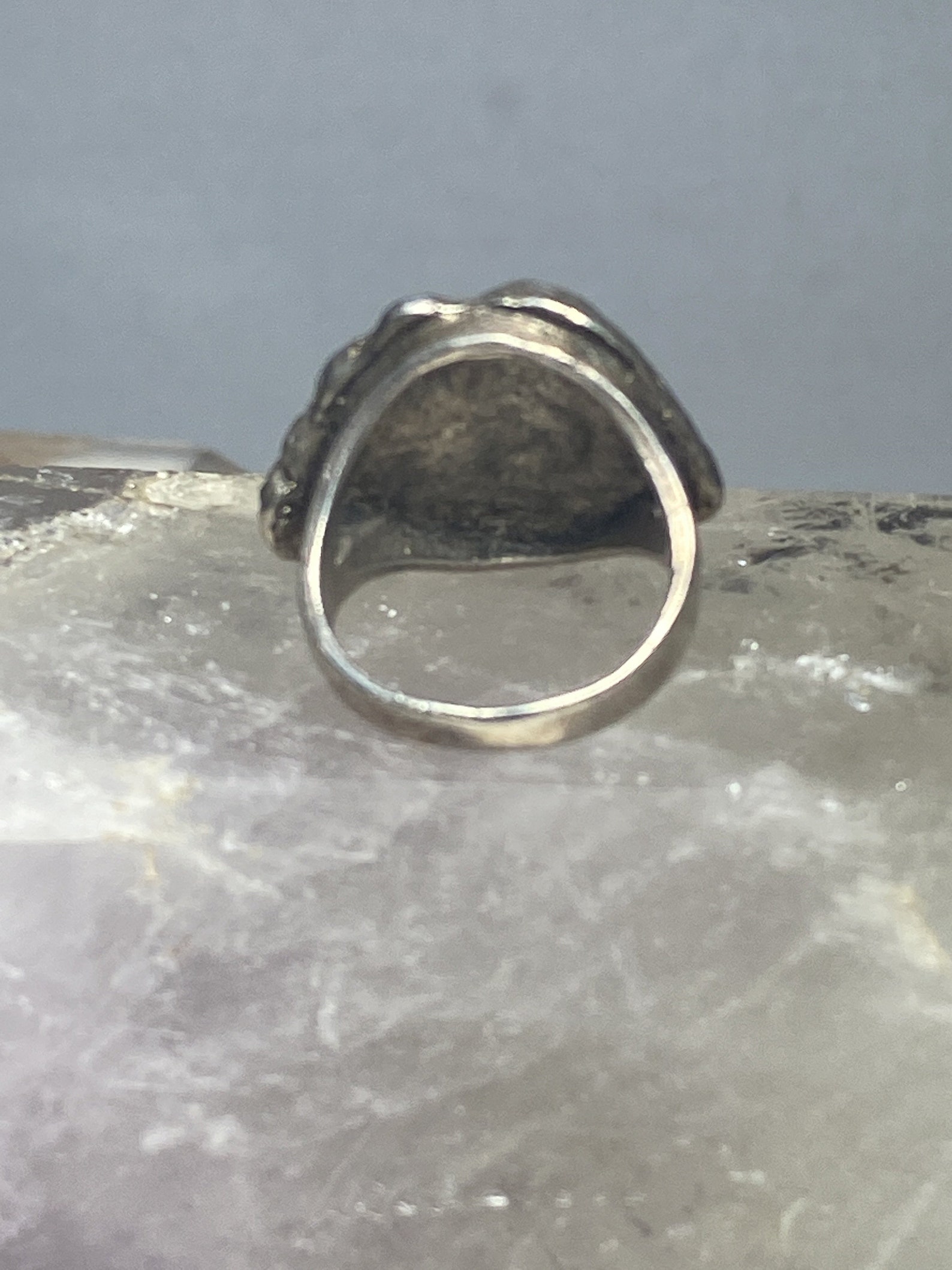 Lady Face Ring Art Deco Flower Floral Sterling Silver Women - Etsy