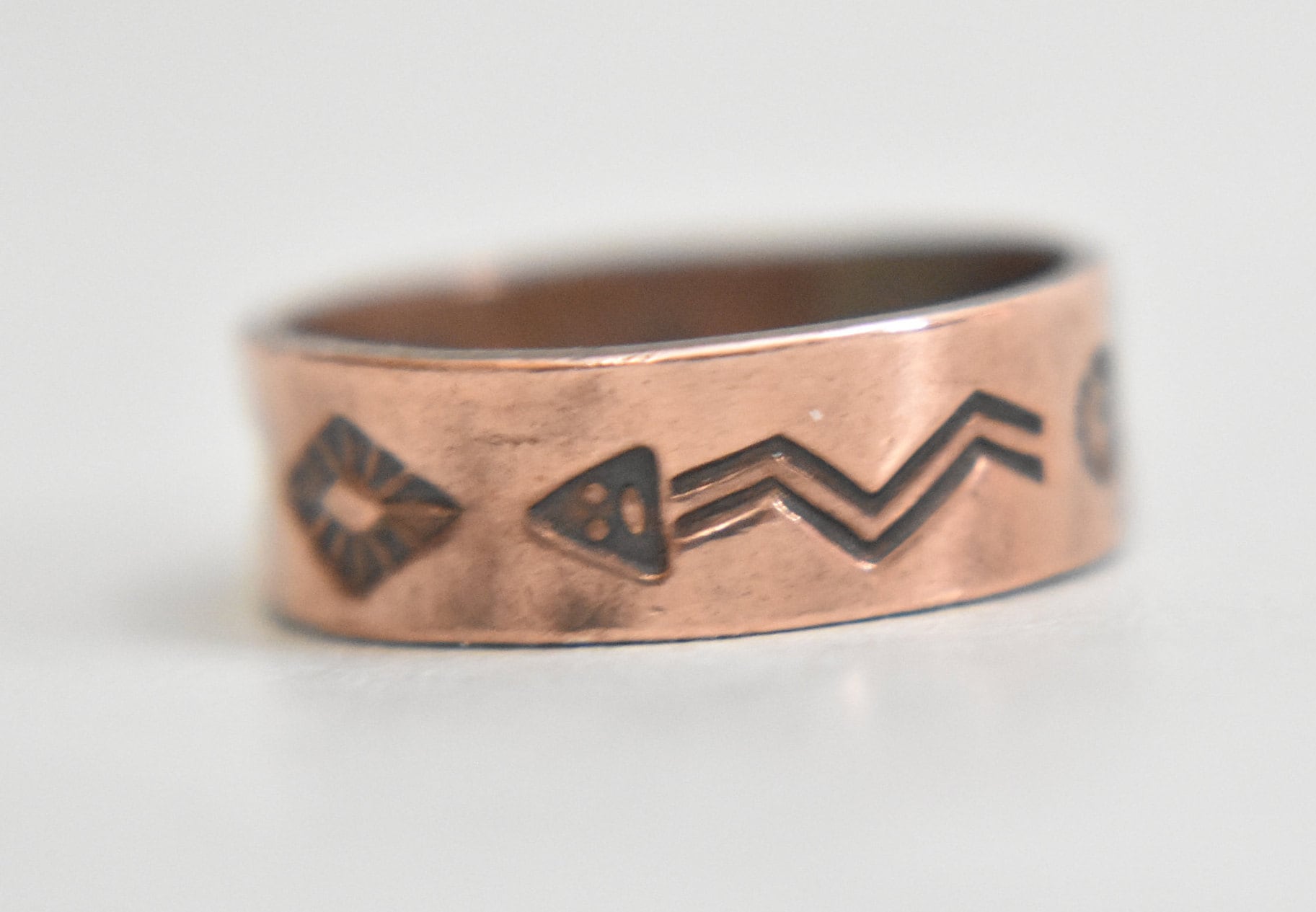 Crossed Arrows Ring Spears Copper Native American Band Size 7 - Etsy