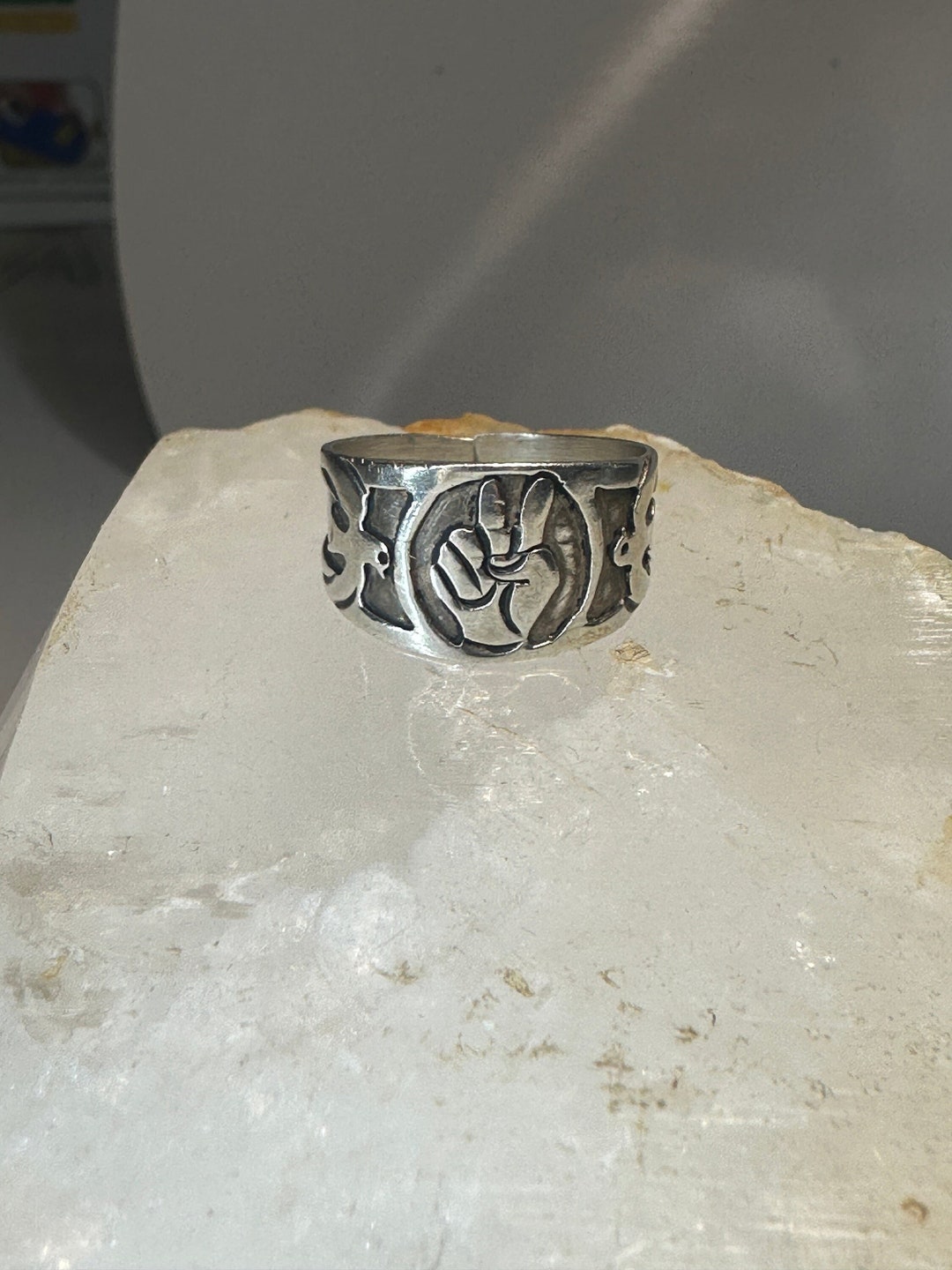 Sterling Silver Peace Dove Ring - Size 8.25 - Etsy