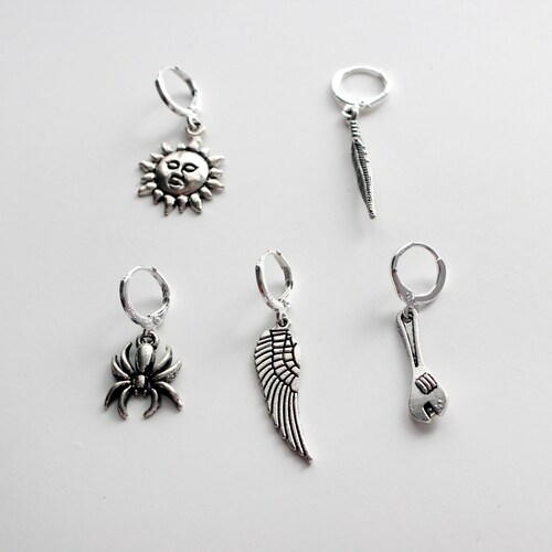 Men's Dangle ONE Earring. Five Options for Choose. Men - Etsy