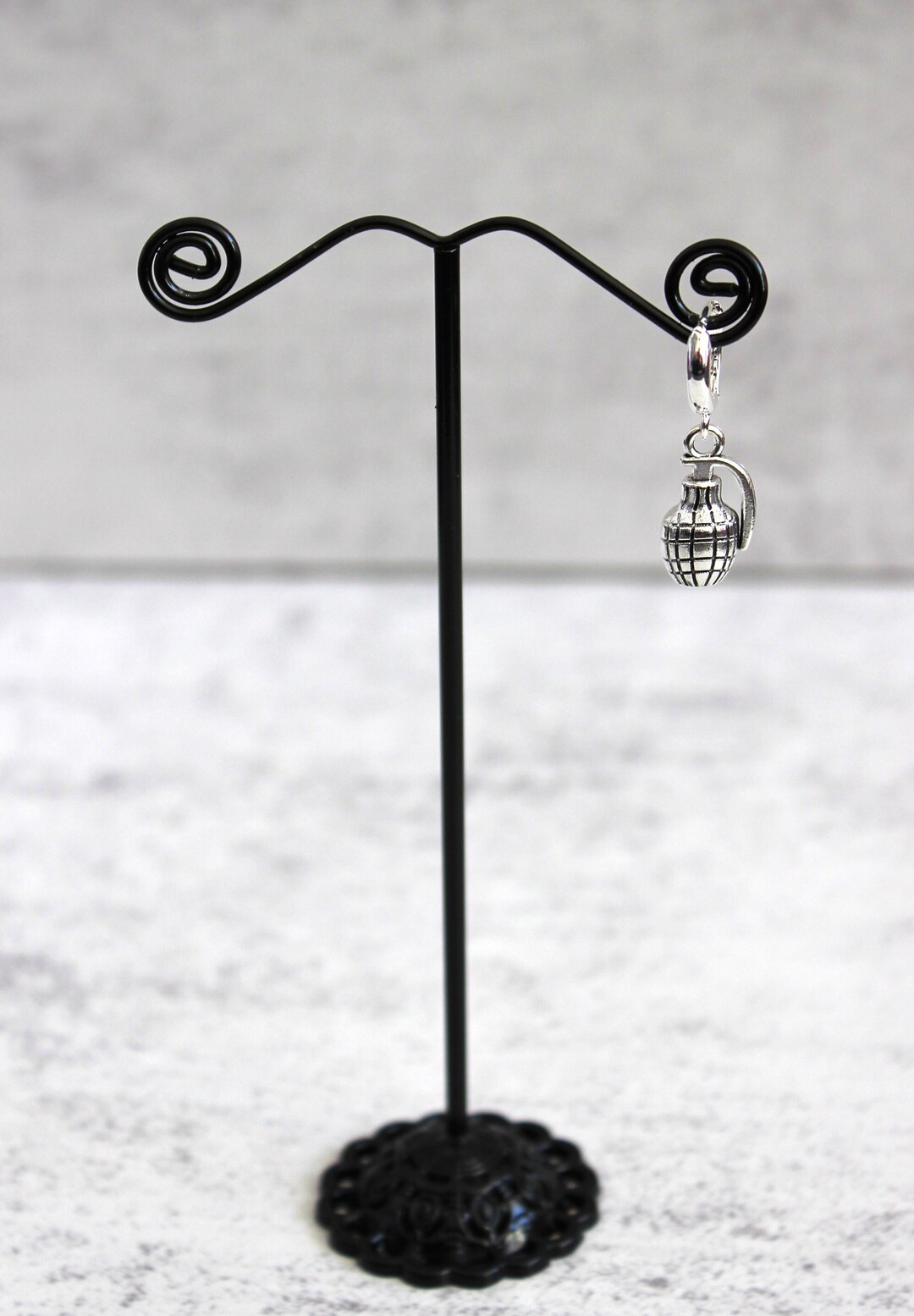 Men's Dangle ONE Earring. Men Earring. Gift for Him. Charm Earring ...