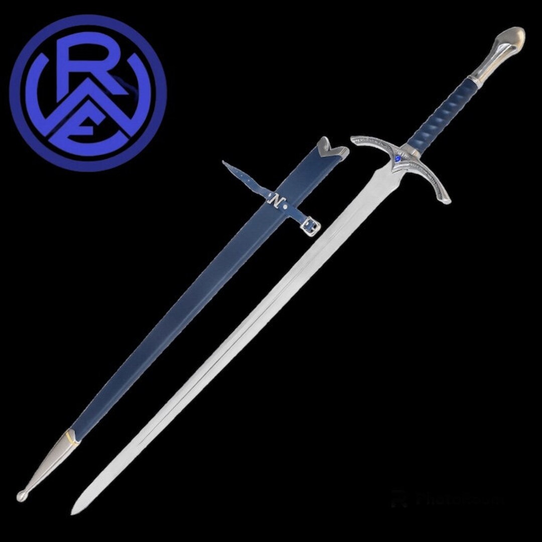 Glamdring Inspired Sword With Scabbard Steel Lord of the Rings - Etsy