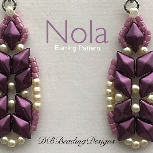 Dakota Beaded Earrings Pattern Dbbeadingdesigns PDF Beading - Etsy