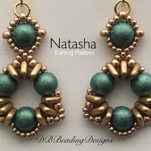 Dakota Beaded Earrings Pattern Dbbeadingdesigns PDF Beading - Etsy