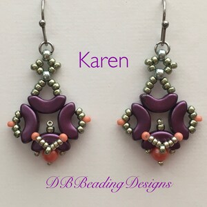 Karen Beaded Earrings Pattern - Etsy