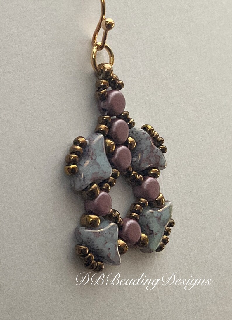 Aurora Beaded Earrings Pattern, Dbbeadingdesigns, Instant PDF, Beading ...