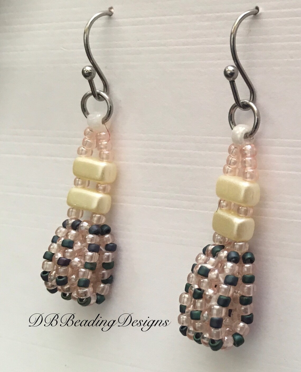 Claudette Beaded Earrings Pattern PDF Beading Tutorial - Etsy