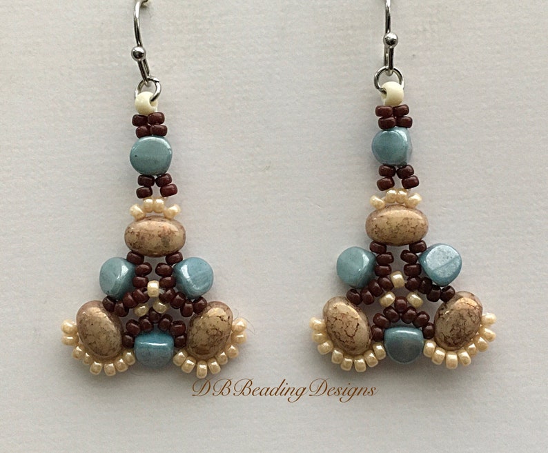 Eileen Beaded Bracelet and Earrings Pattern, Dbbeadingdesigns, PDF ...