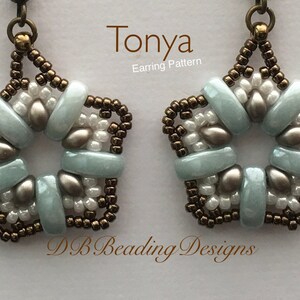 Tonya Beaded Earrings Pattern, Pdf, Beading Tutorial - Etsy