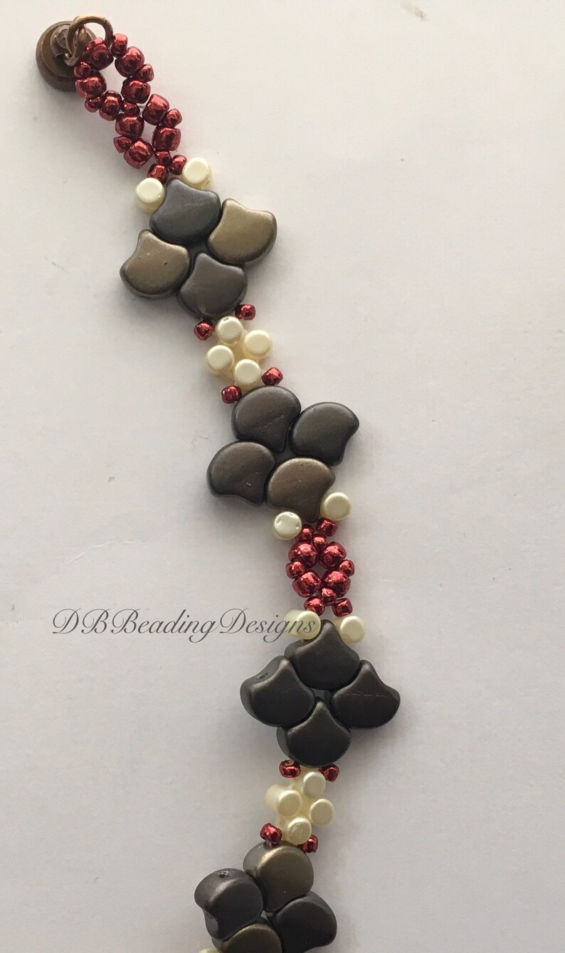 Elizabeth Beaded Bracelet and Earrings,instant PDF, Beading Pattern ...