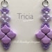 Tricia Beaded Earring Pattern, Instant PDF, Dbbeadingdesigns, Bead ...