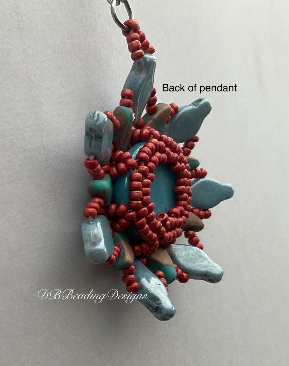 Orinthia Beaded Pendant and Earrings Pattern, Dbbeadingdesigns, Instant ...