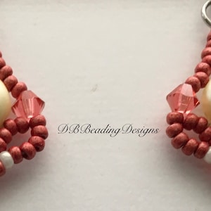 Coralee Beaded Earrings Pattern, Instant PDF, Beading Pattern Tutorial ...