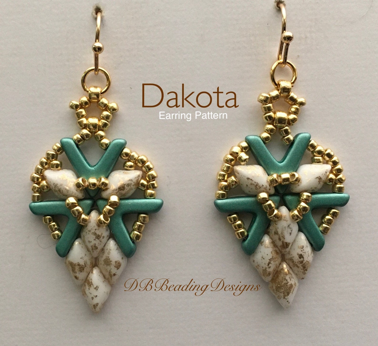Dakota Beaded Earrings Pattern, Dbbeadingdesigns, PDF, Beading Tutorial ...