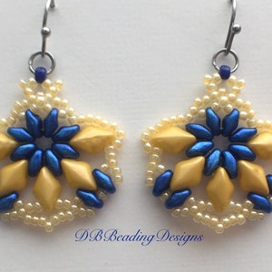 Bonnie Beaded Earrings Pattern, Instant PDF, Dbbeadingdesigns, Bead ...