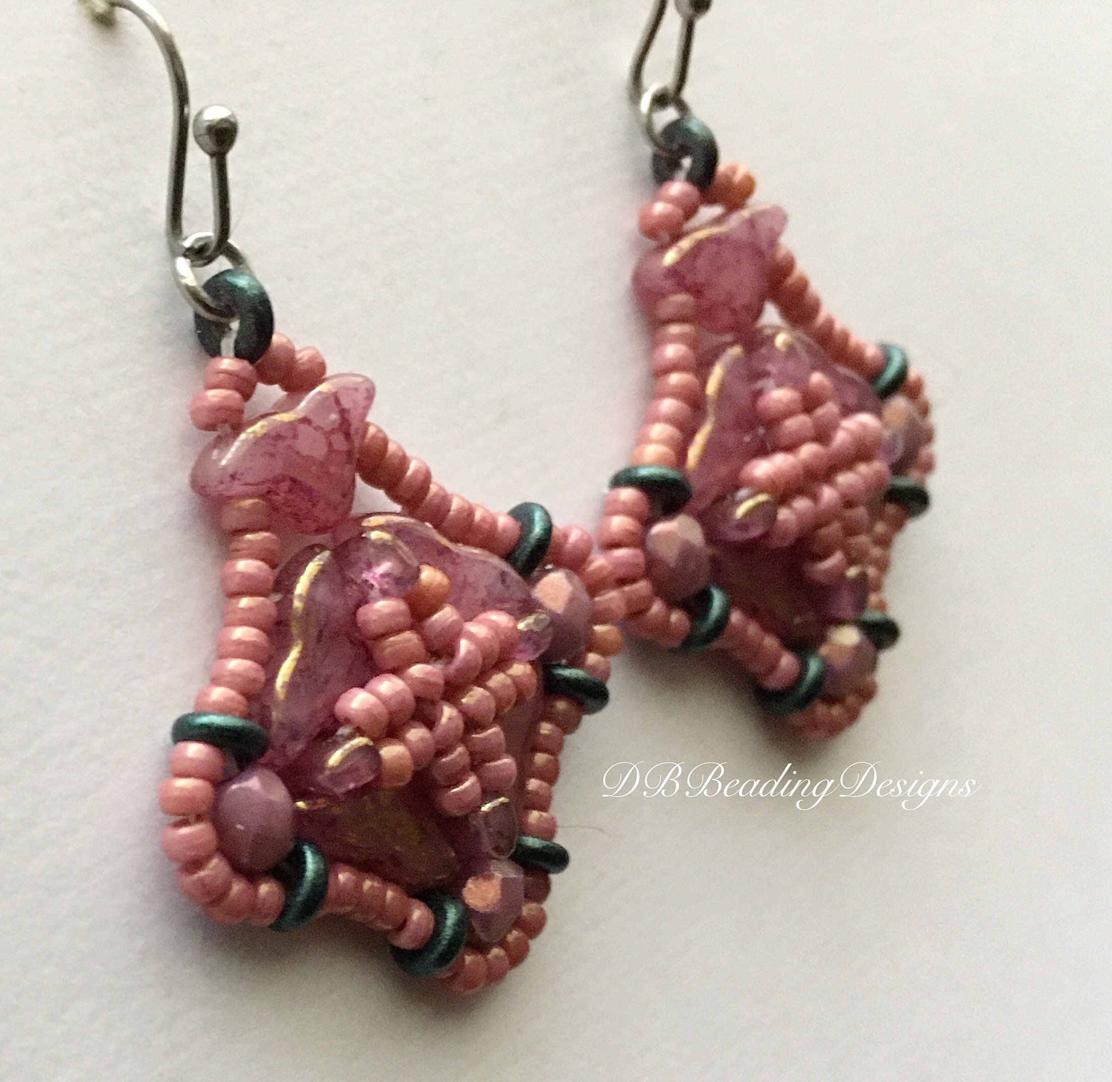 Denise Beaded Earrings/pendant Pattern Dbbeadingdesigns PDF - Etsy
