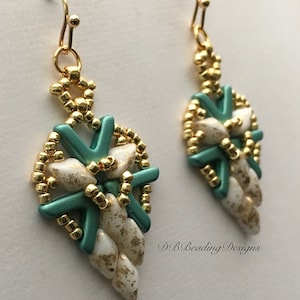 Dakota Beaded Earrings Pattern, Dbbeadingdesigns, PDF, Beading Tutorial ...