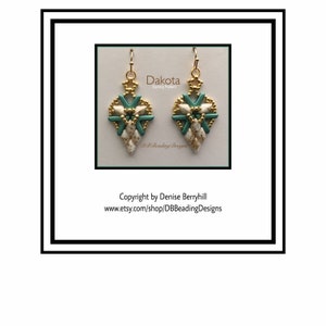 Dakota Beaded Earrings Pattern, Dbbeadingdesigns, PDF, Beading Tutorial ...