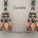 Danielle Beaded Earrings Pattern Pdf Beading Tutorial - Etsy