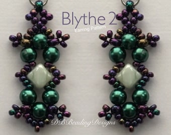 Coralee Beaded Earrings Pattern, Instant PDF, Beading Pattern Tutorial ...