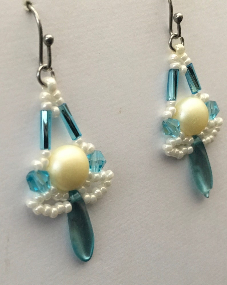 Susan Beaded Earrings Pattern, Pdf, Beading Tutorial - Etsy
