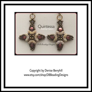 Quintessa Beaded Earrings Pattern, Instant PDF, Dbbeadingdesigns ...