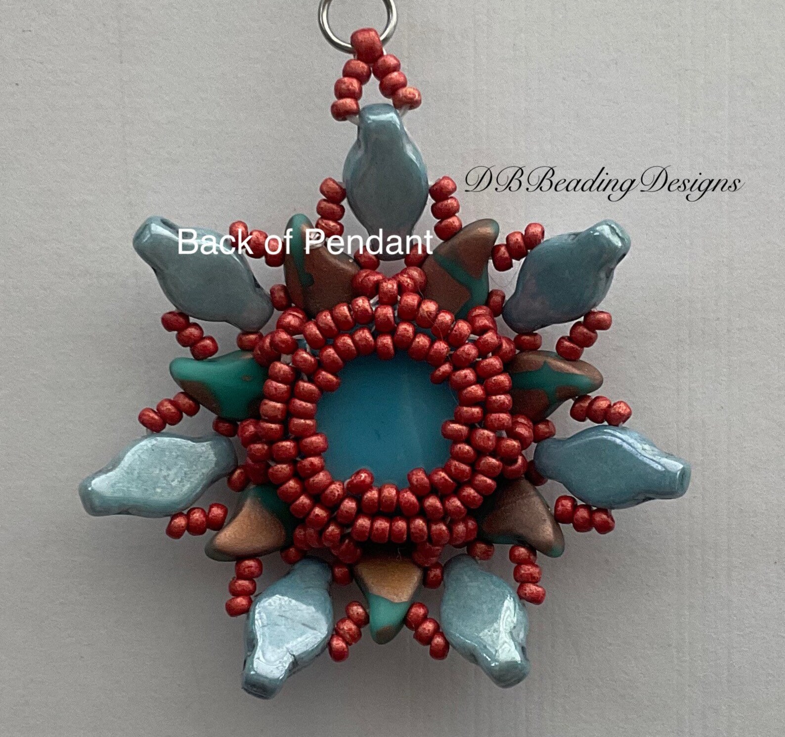 Orinthia Beaded Pendant and Earrings Pattern | Etsy