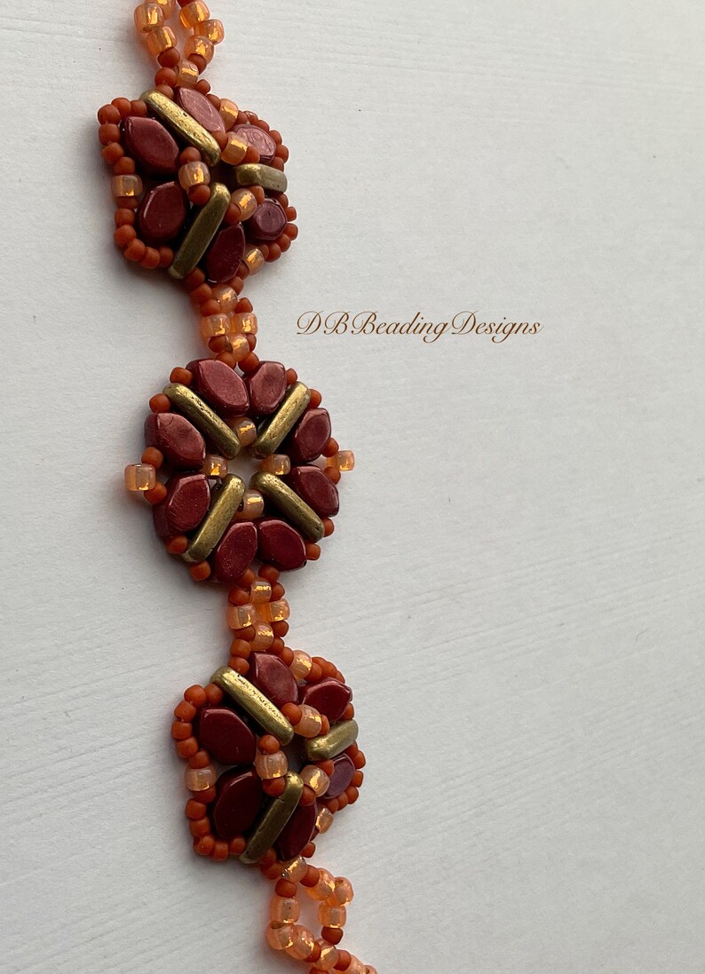 Bruna Beaded Bracelet Pattern Dbbeadingdesigns Instant PDF - Etsy