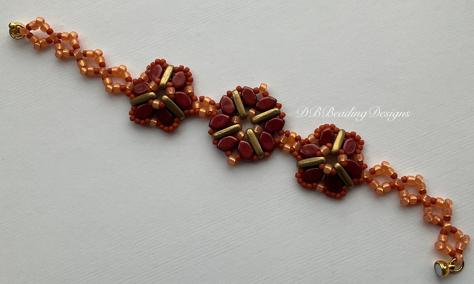 Bruna Beaded Bracelet Pattern Dbbeadingdesigns Instant PDF - Etsy