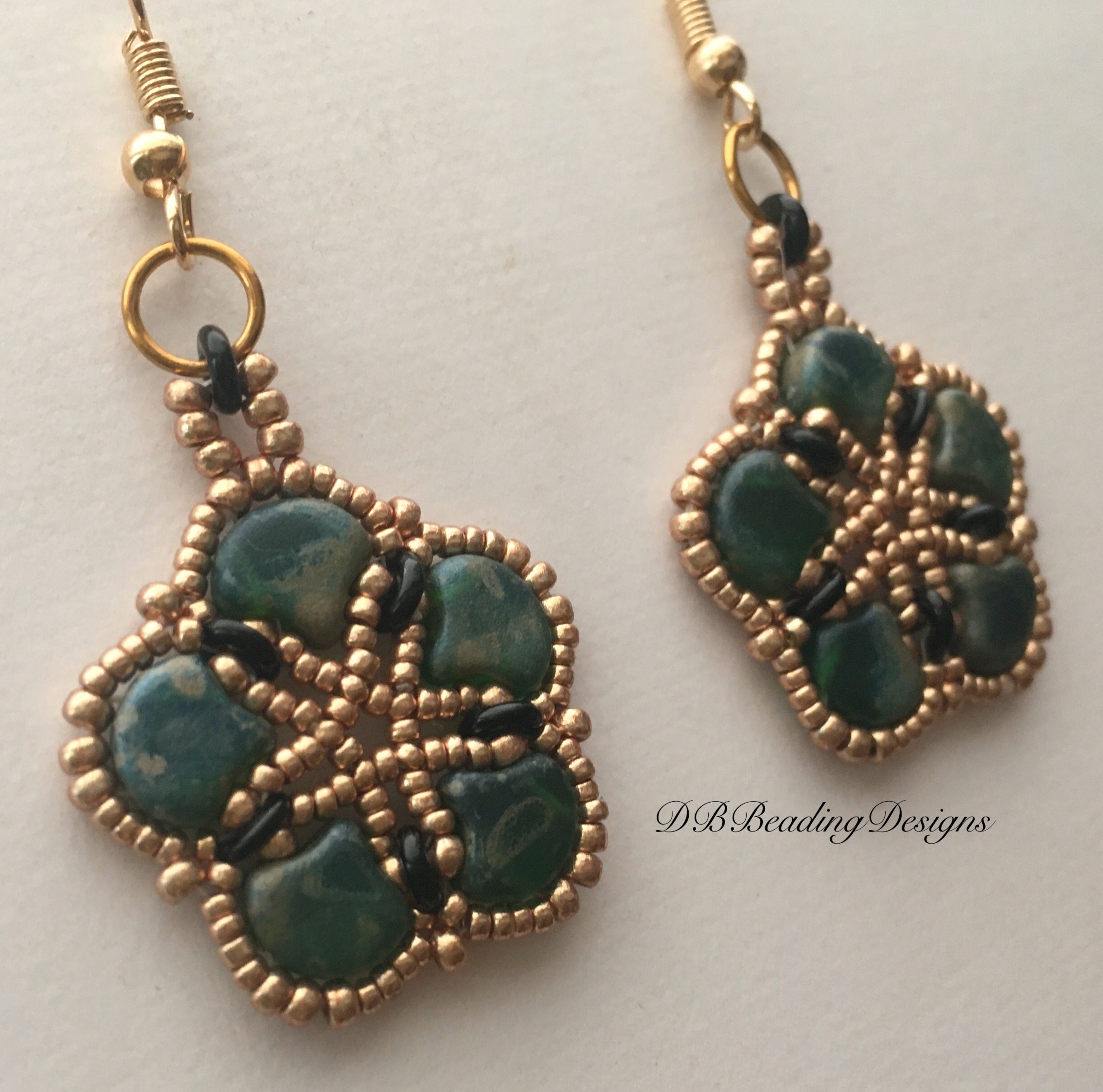 Gwen Beaded Earrings Pattern Instant PDF Beading Tutorial - Etsy