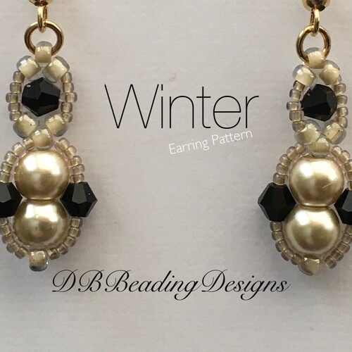 Edwina Beaded Earrings Pattern Instant PDF Beading Pattern - Etsy