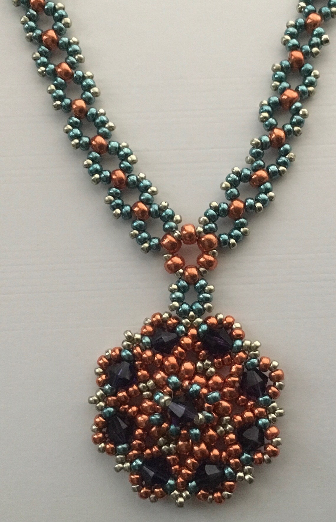Annette Beaded Necklace Pattern Pdf Beading Tutorial | Etsy