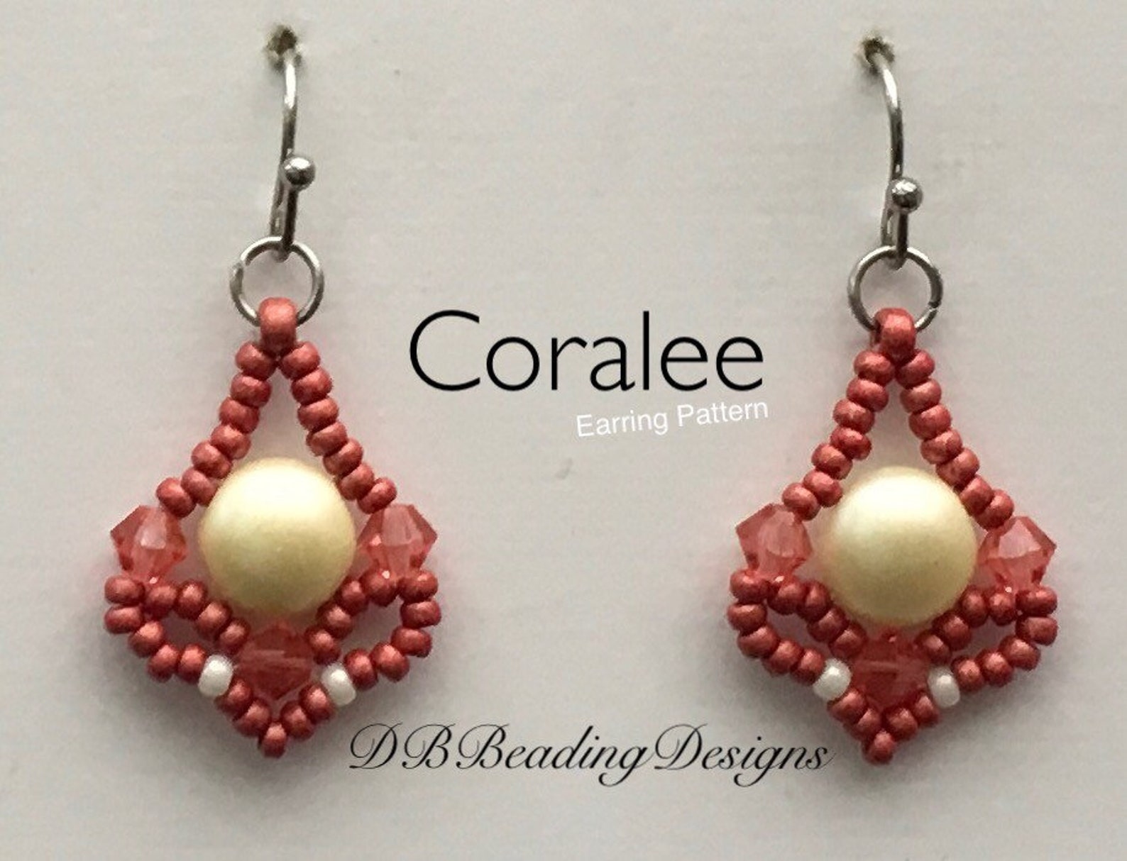Coralee Beaded Earrings Pattern, Instant PDF, Beading Pattern Tutorial ...