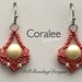 Coralee Beaded Earrings Pattern, Instant PDF, Beading Pattern Tutorial ...