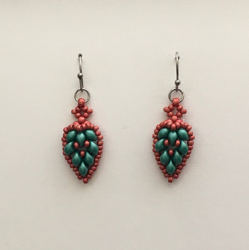Berrie Beaded Earrings Pattern Pdf Beading Tutorial - Etsy