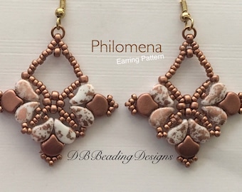 Gwen Beaded Earrings Pattern Instant PDF Beading Tutorial | Etsy