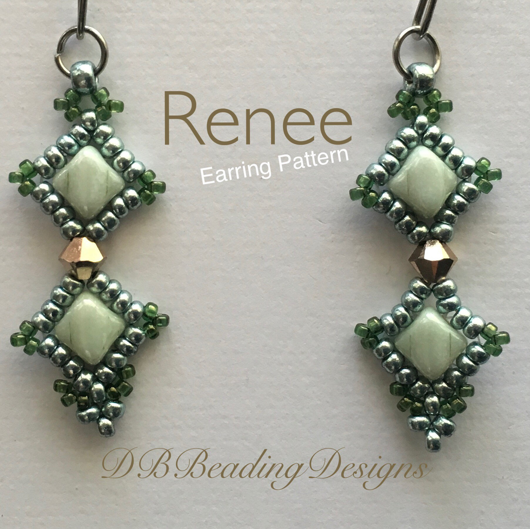 Renee Beaded Earrings Pattern, Pdf, Beaded Earrings Tutorial - Etsy