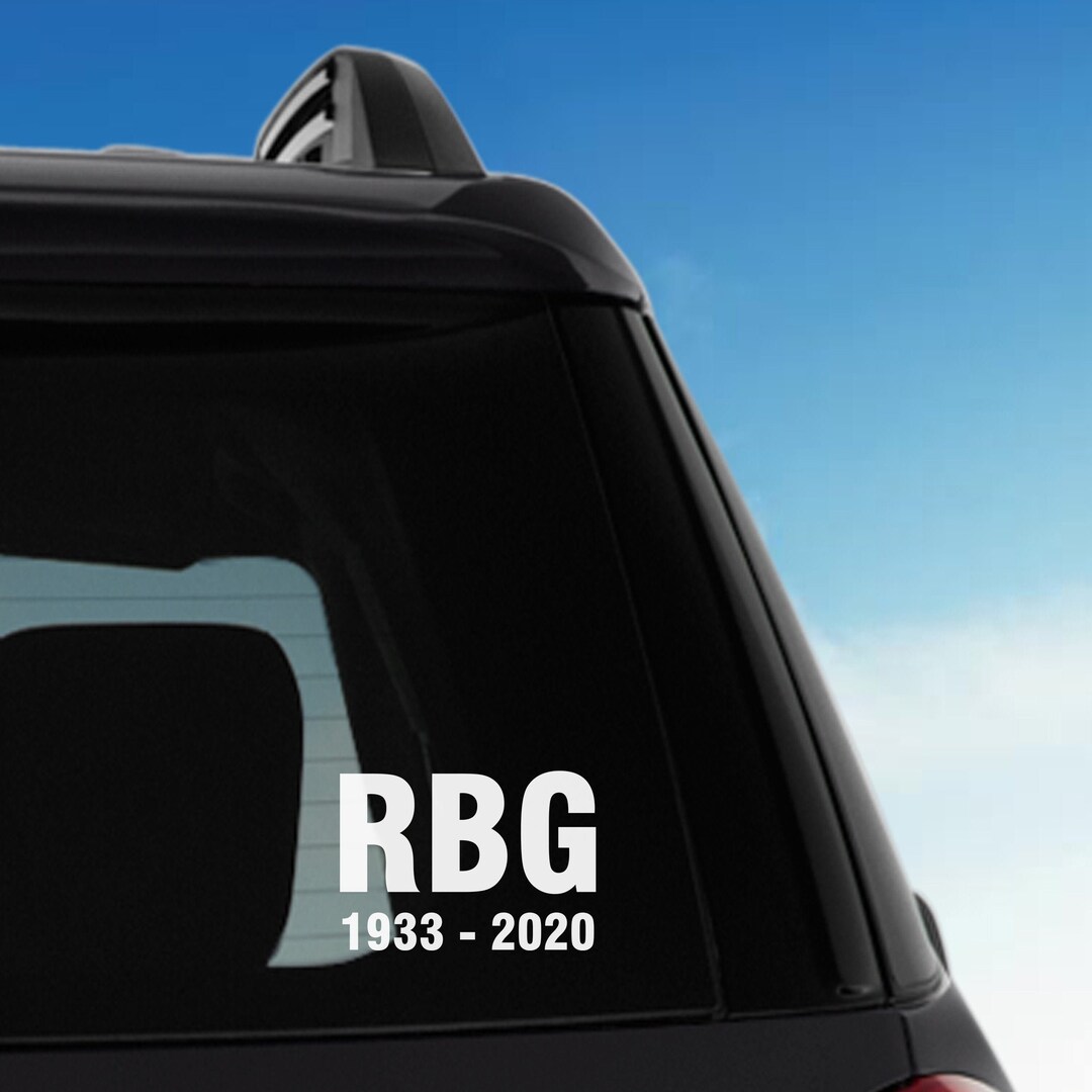 RBG Car Decal, RBG Sticker, Feminist Ruth Bader Ginsburg Sticker, Rip ...