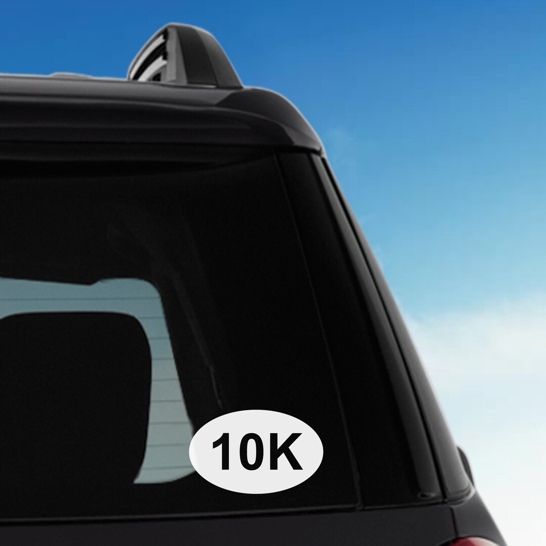 10k Running Sticker, 10k Running Decal, 26.2, 13.1, 5k, 10k, Funny ...