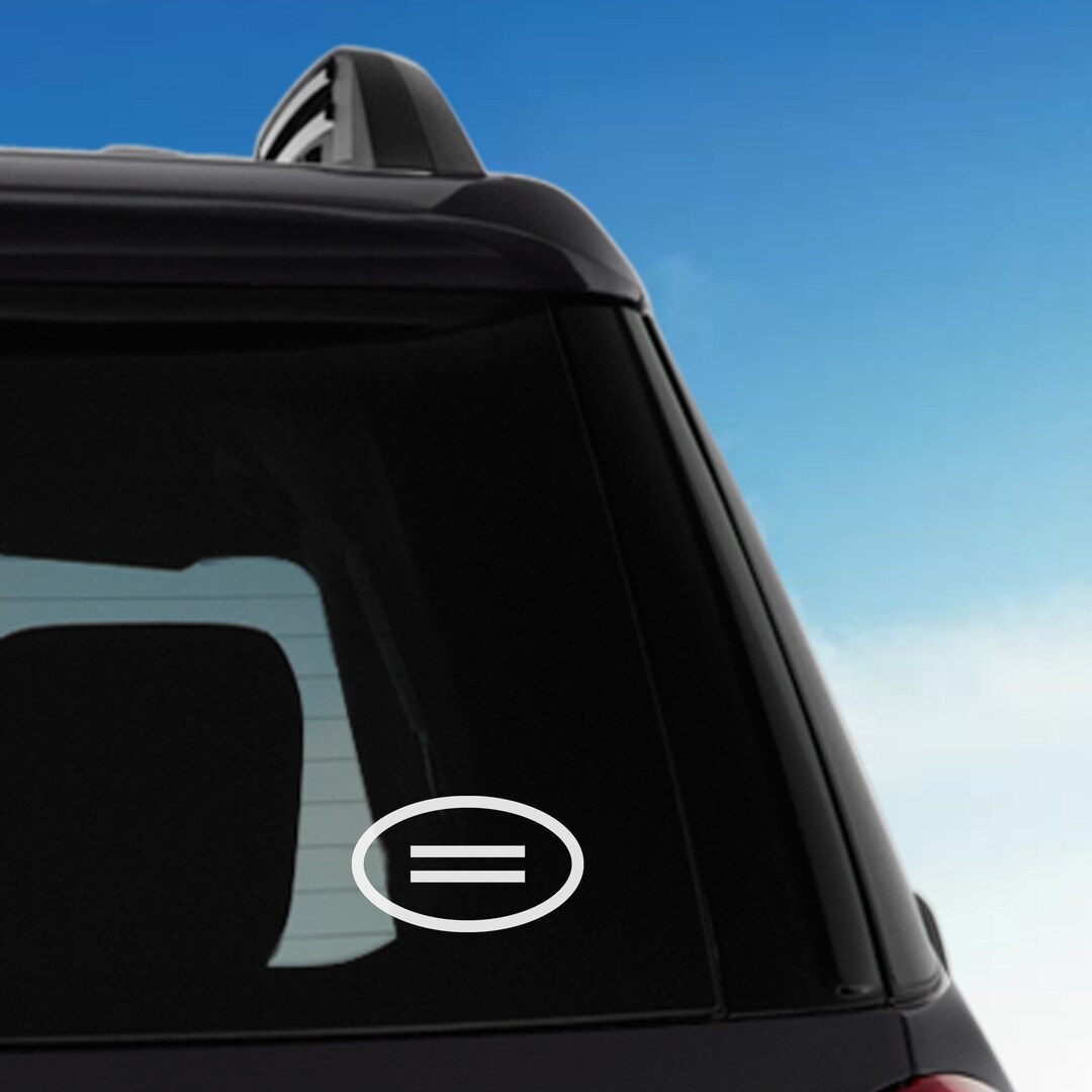 Equality Sticker, Equality Decal, (ID3540) - Etsy