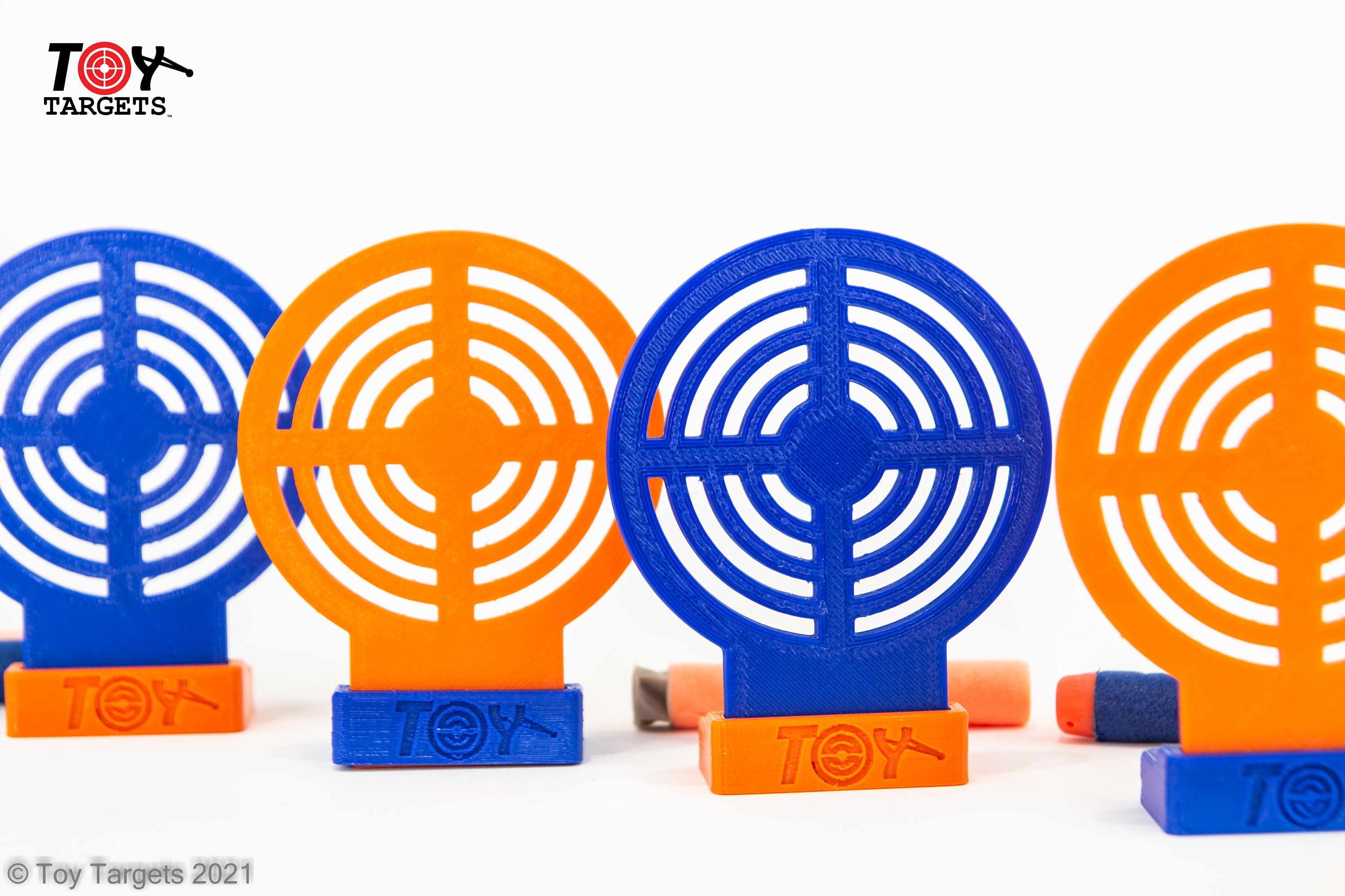 Target Game (set of 4 Plastic 3" Targets) for Use With Foam Dart Guns ...