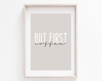 First Coffee Print | Etsy
