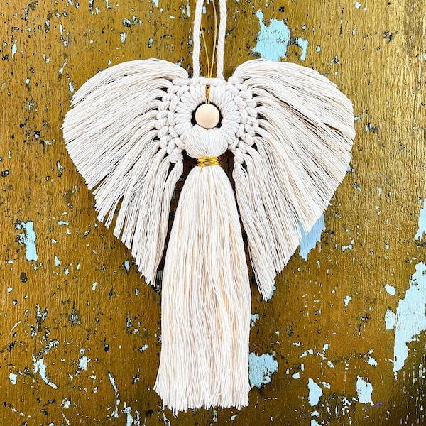 Macrame Angel - Etsy