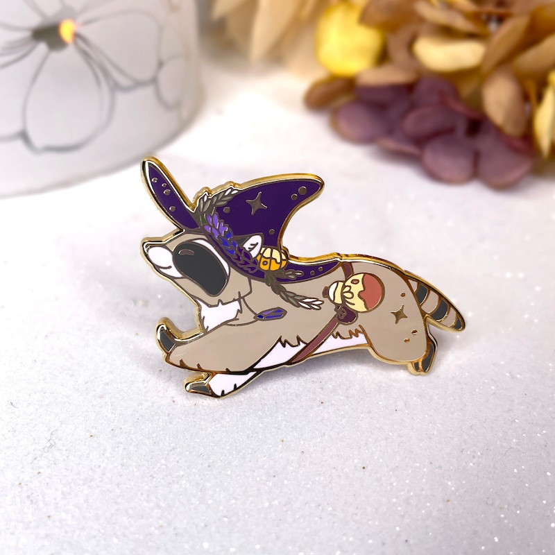 Raccoon Pin - Etsy
