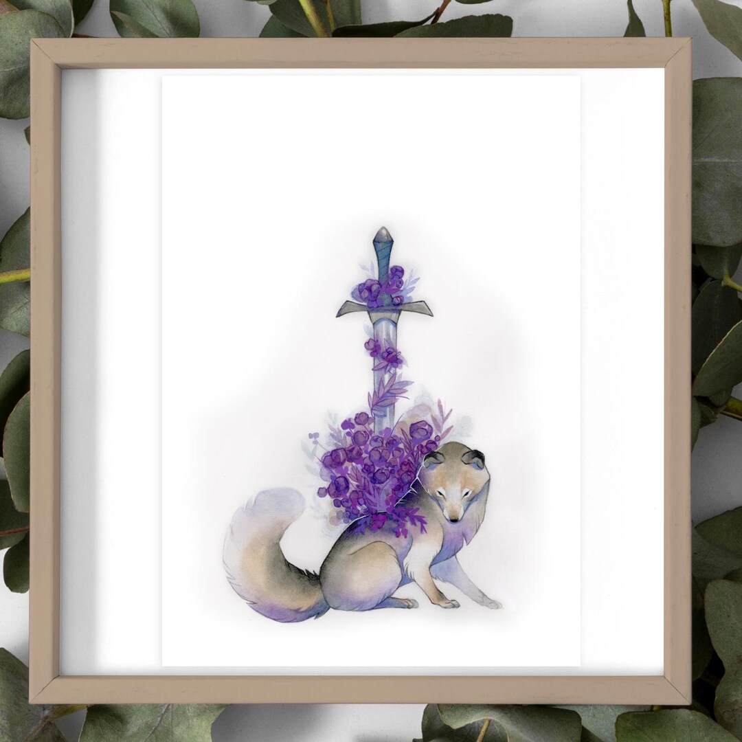 Longsword - Prints, Fox With Sword, Flowers and Plants, Nature Fantasy ...