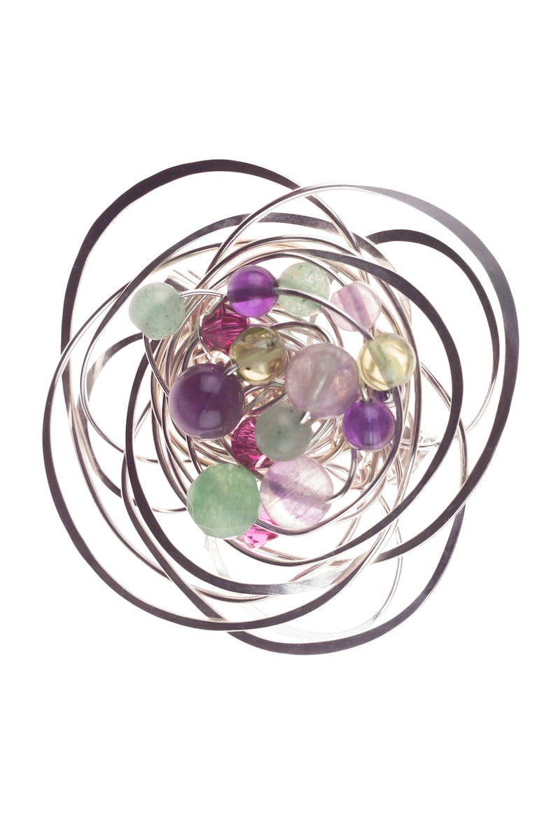 Silver Swirl Brooch - Etsy UK